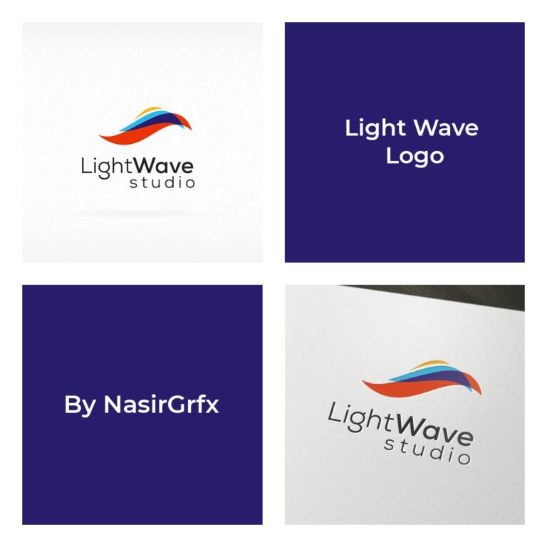 Light Wave Logo | MasterBundles