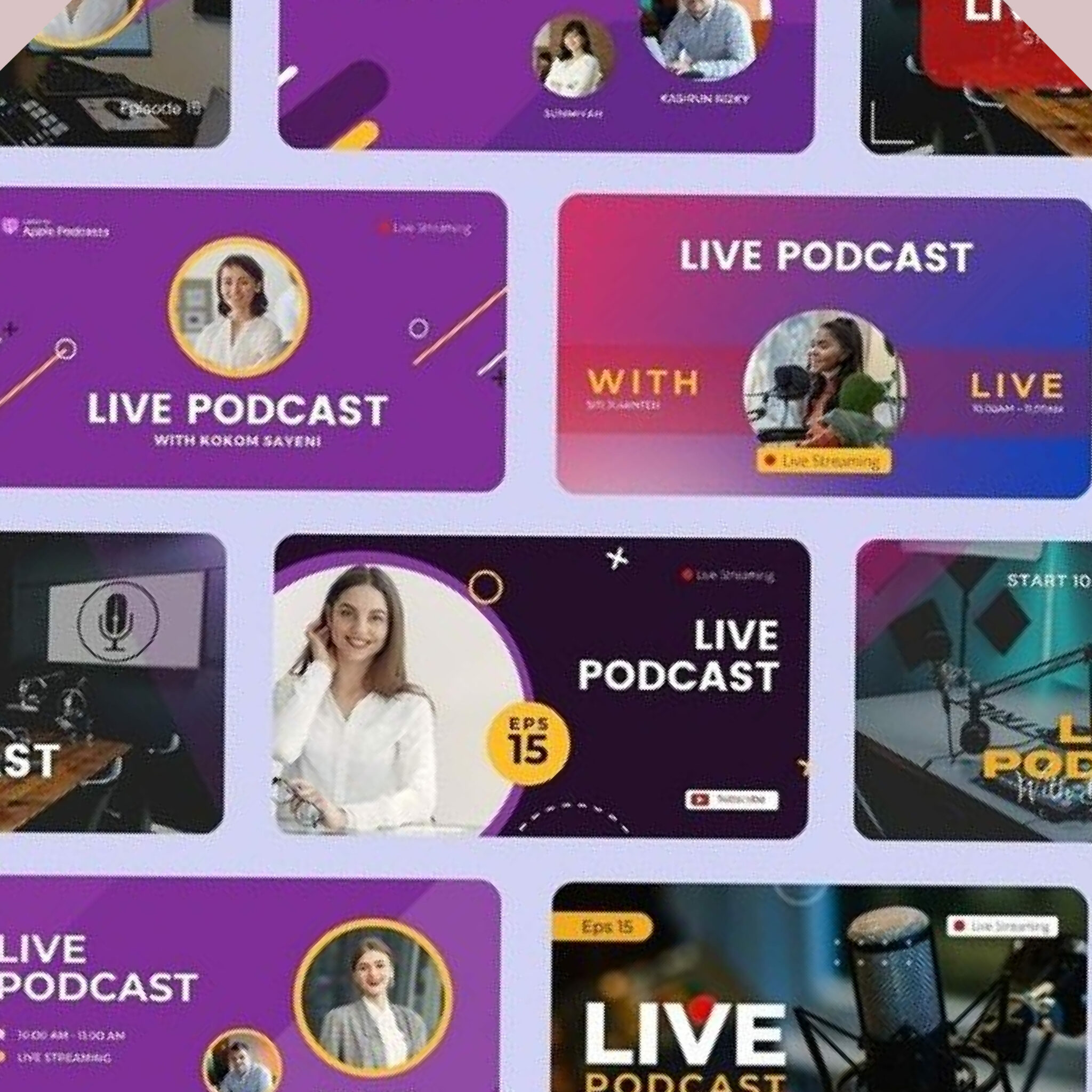 Live Podcast Youtube Thumbnail – MasterBundles