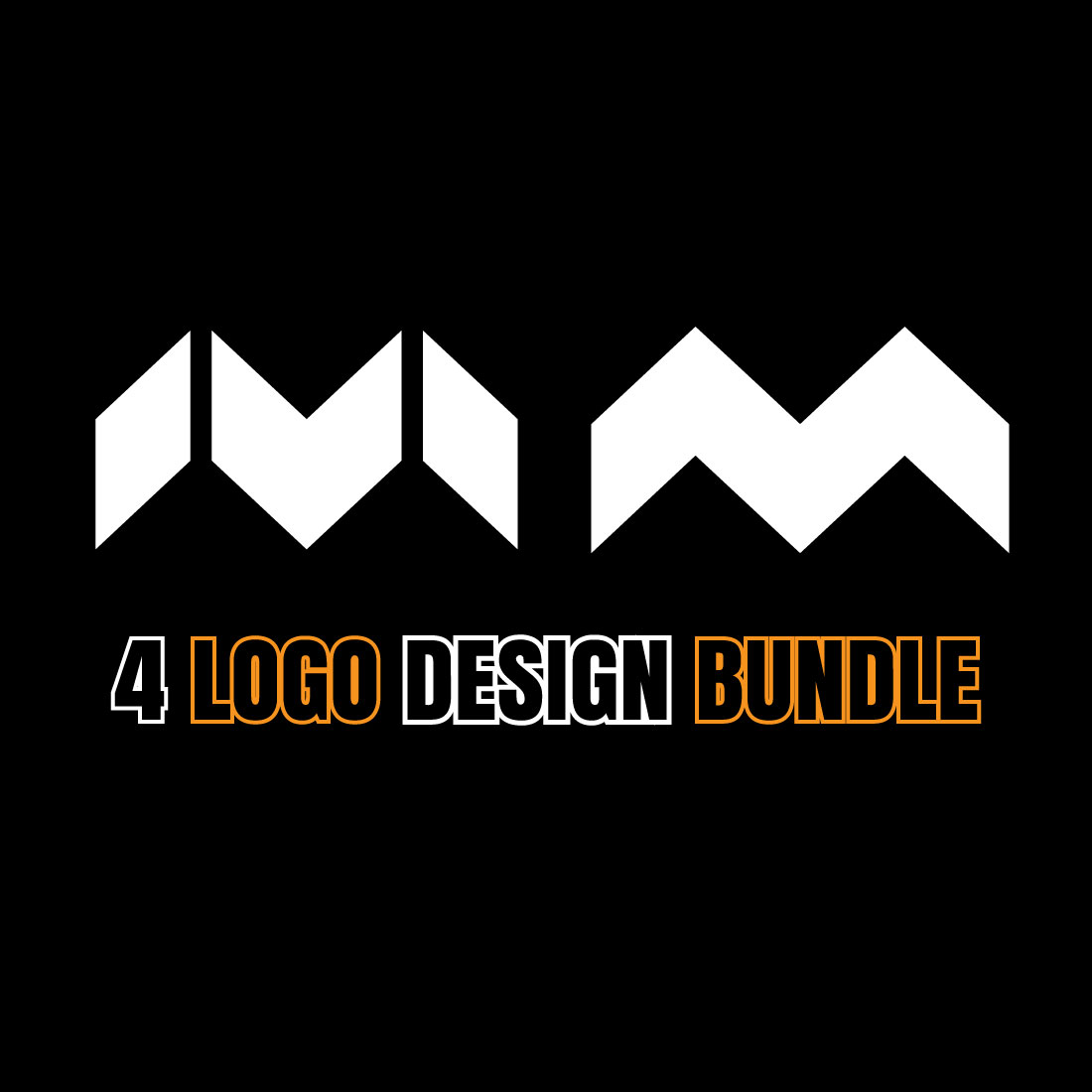 4 Compass M Letter Logo Bundle - MasterBundles