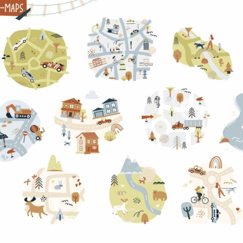 Map Creator Vector Bundle | Master Bundles