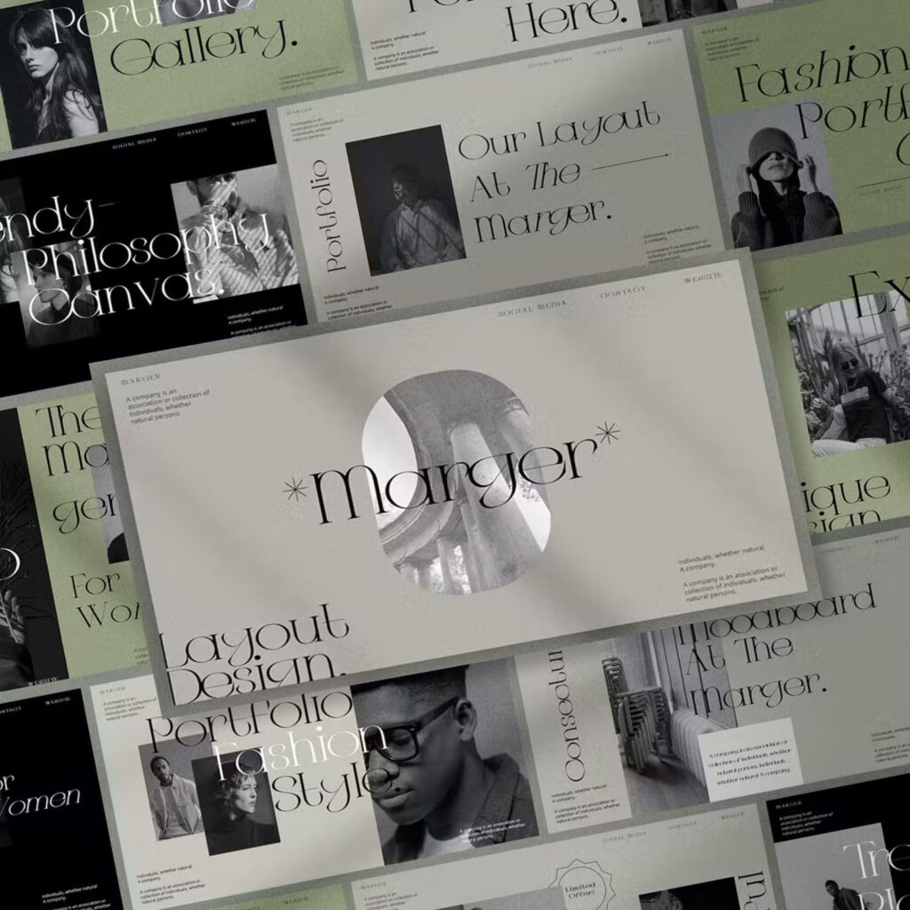 Marger - Abstract Powerpoint Presentation Template – MasterBundles