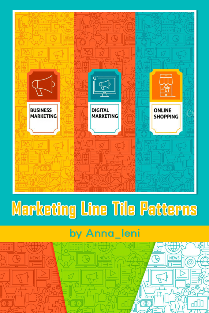 Marketing Line Tile Patterns – MasterBundles