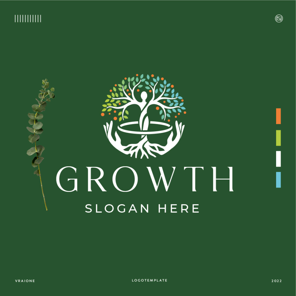 Growth Logo Template - MasterBundles