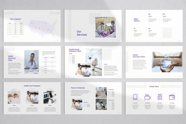 Health Insurance PowerPoint Template – MasterBundles