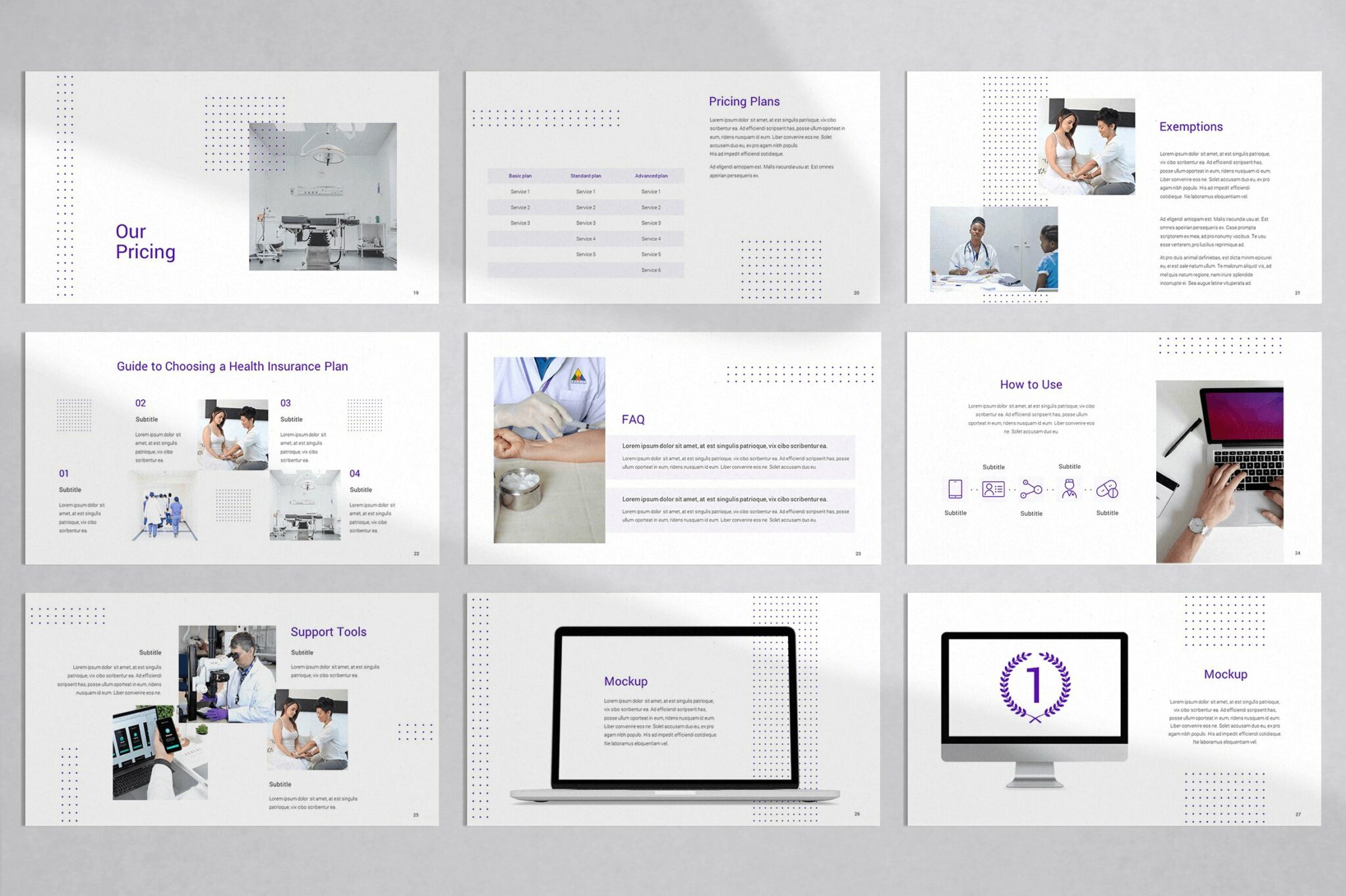 Health Insurance PowerPoint Template – MasterBundles