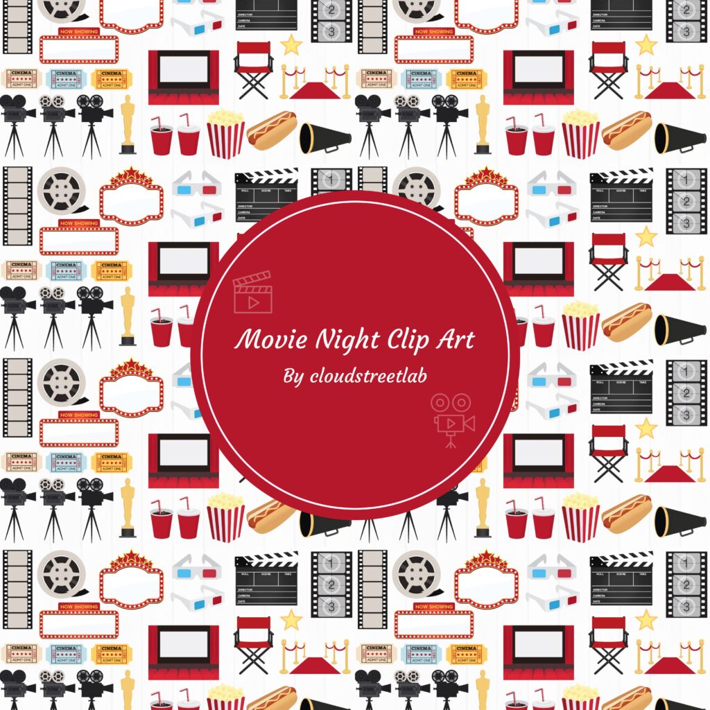 Movie Night Clip Art – MasterBundles