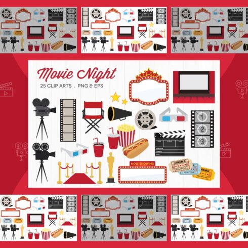 Movie Night Clip Art – MasterBundles