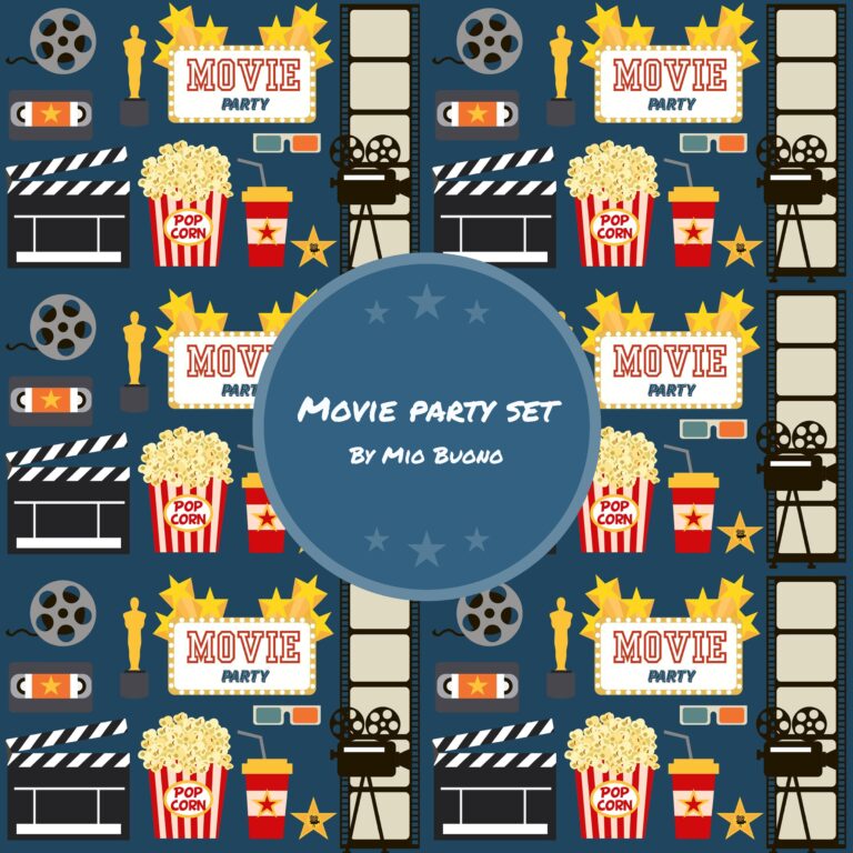 Watercolor Movie Clipart | Master Bundles