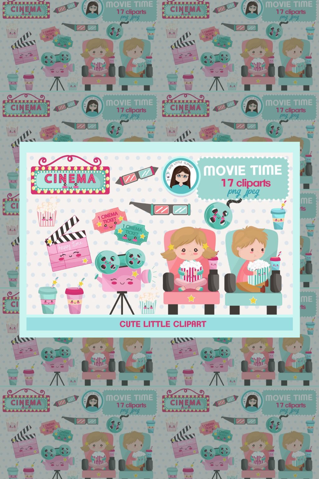 Movie Time Clipart – MasterBundles