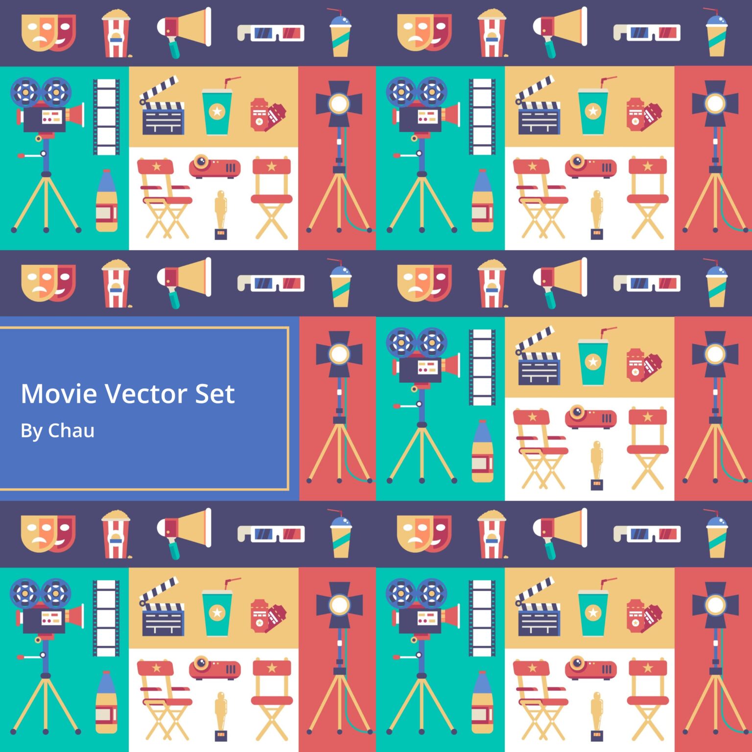 Watercolor Movie Night Clipart Set – MasterBundles