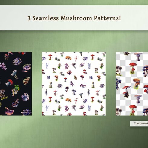 Hand Painted Mushroom Set | Master Bundles