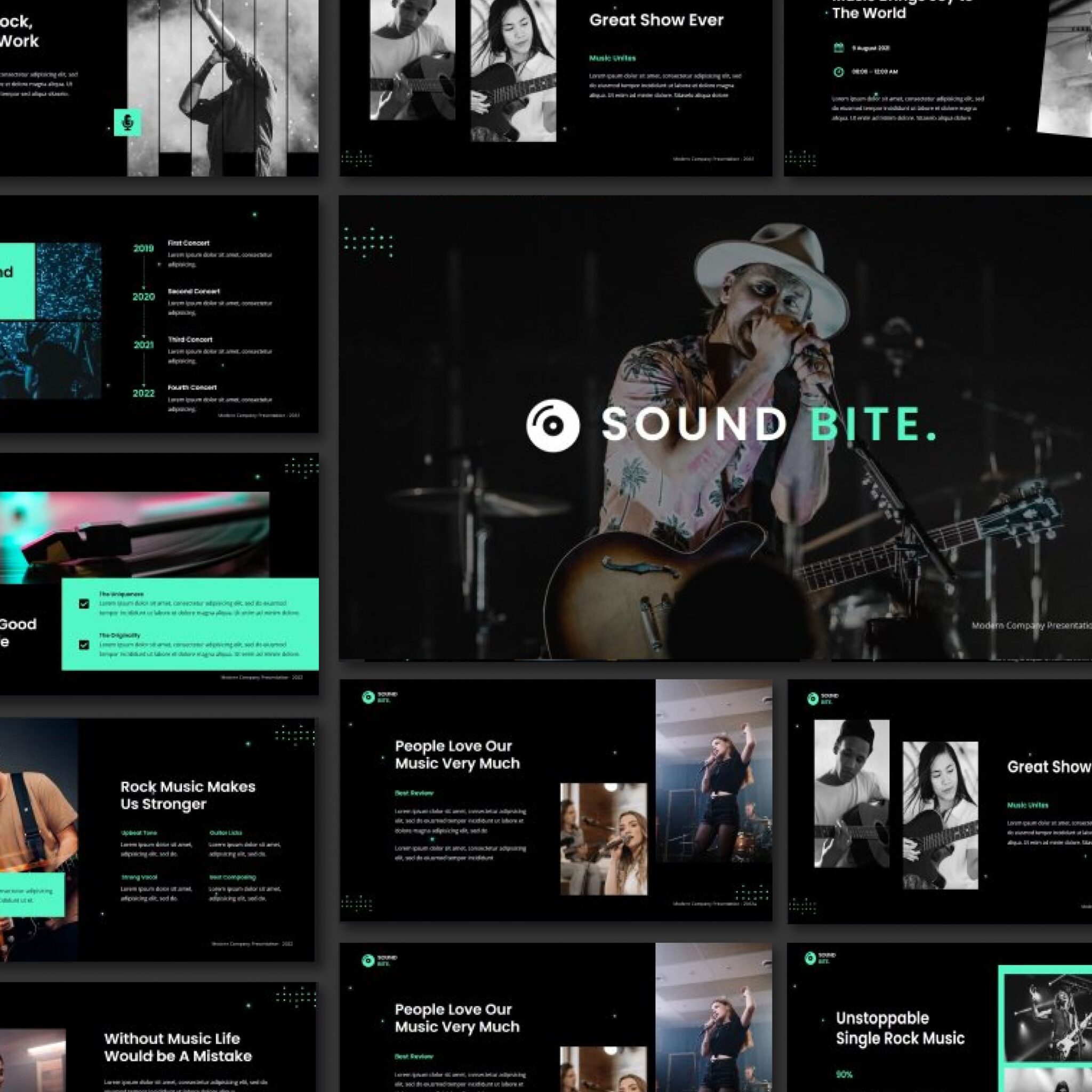 Distortion - Music Powerpoint – MasterBundles