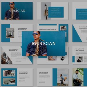Musician - Powerpoint Template – MasterBundles