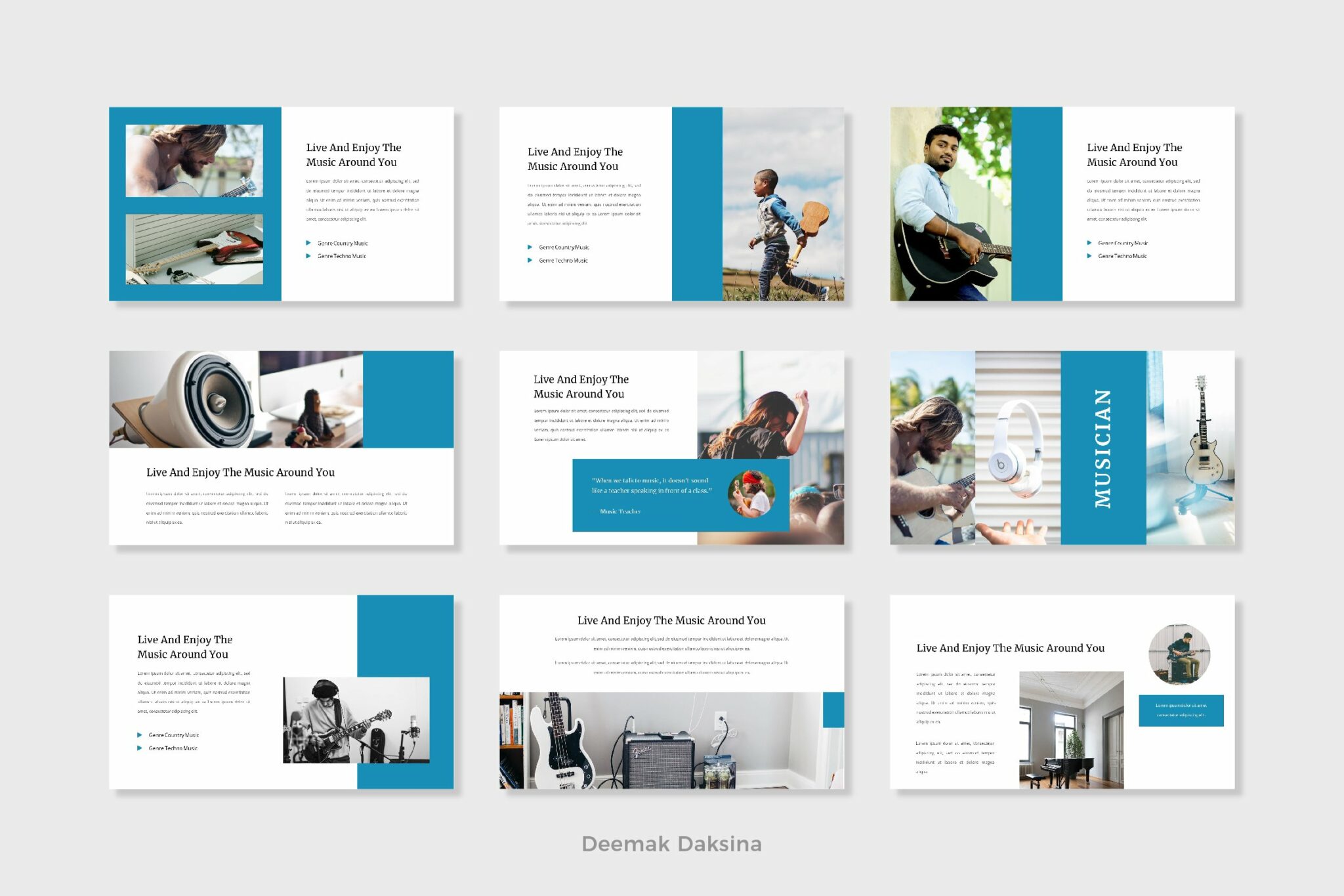 Musician - Powerpoint Template – MasterBundles