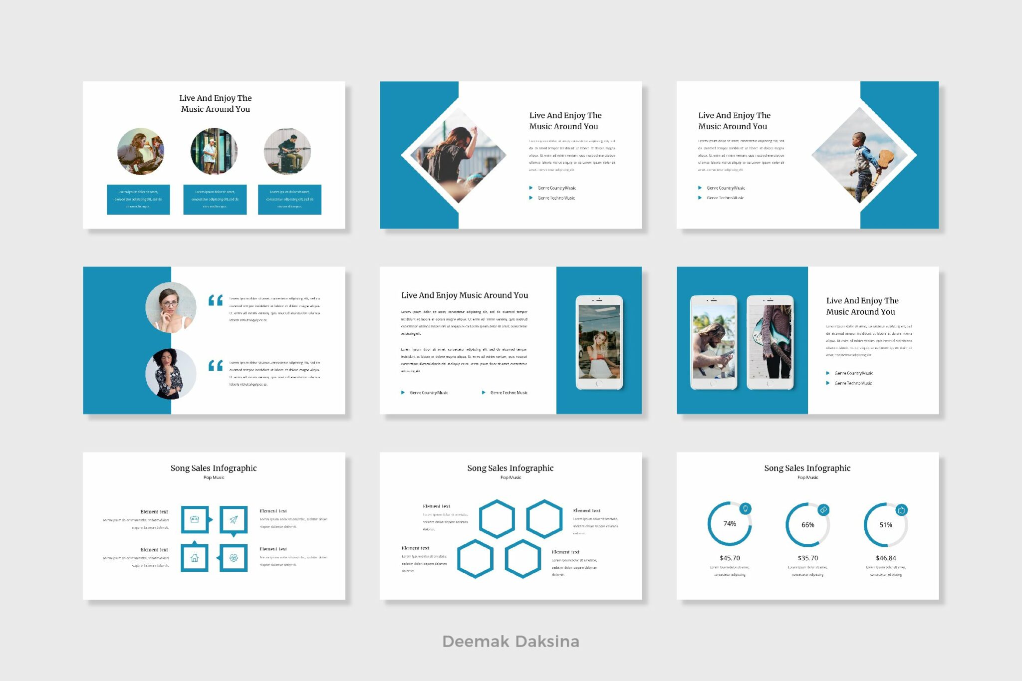 Musician - Powerpoint Template – MasterBundles