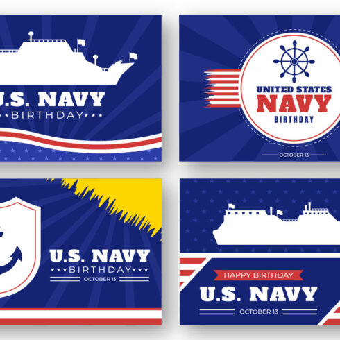 13 U.S. Navy Birthday Illustration | MasterBundles