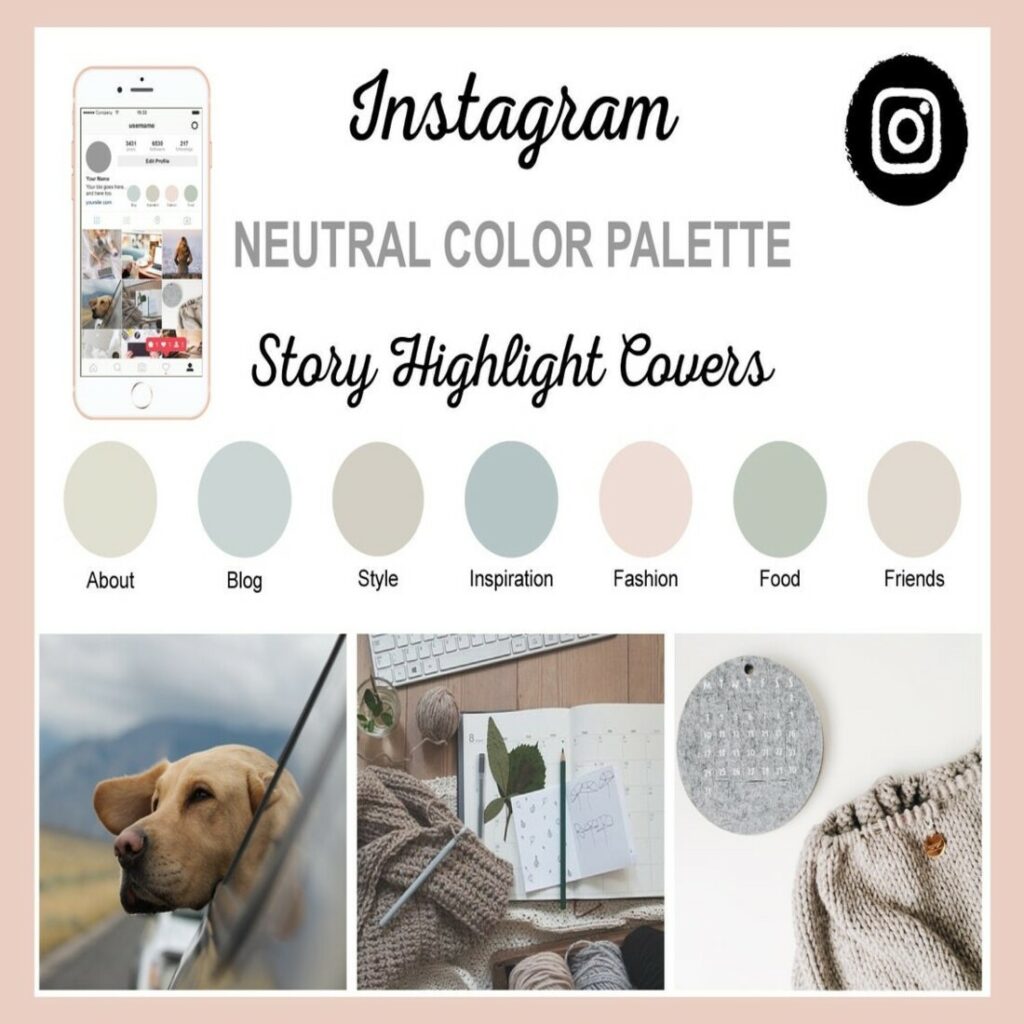 Instagram Neutral Color Palette (Story Highlight Covers) - MasterBundles