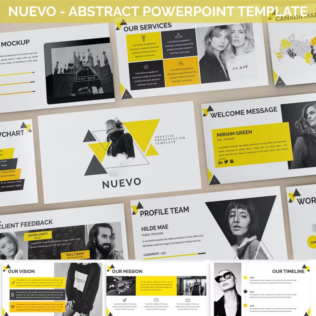 Nuevo - Abstract Powerpoint Template – MasterBundles