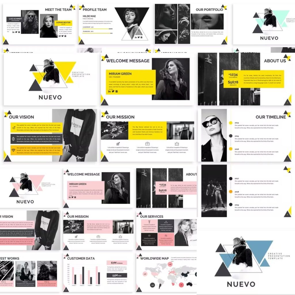 Nuevo - Abstract Powerpoint Template – MasterBundles