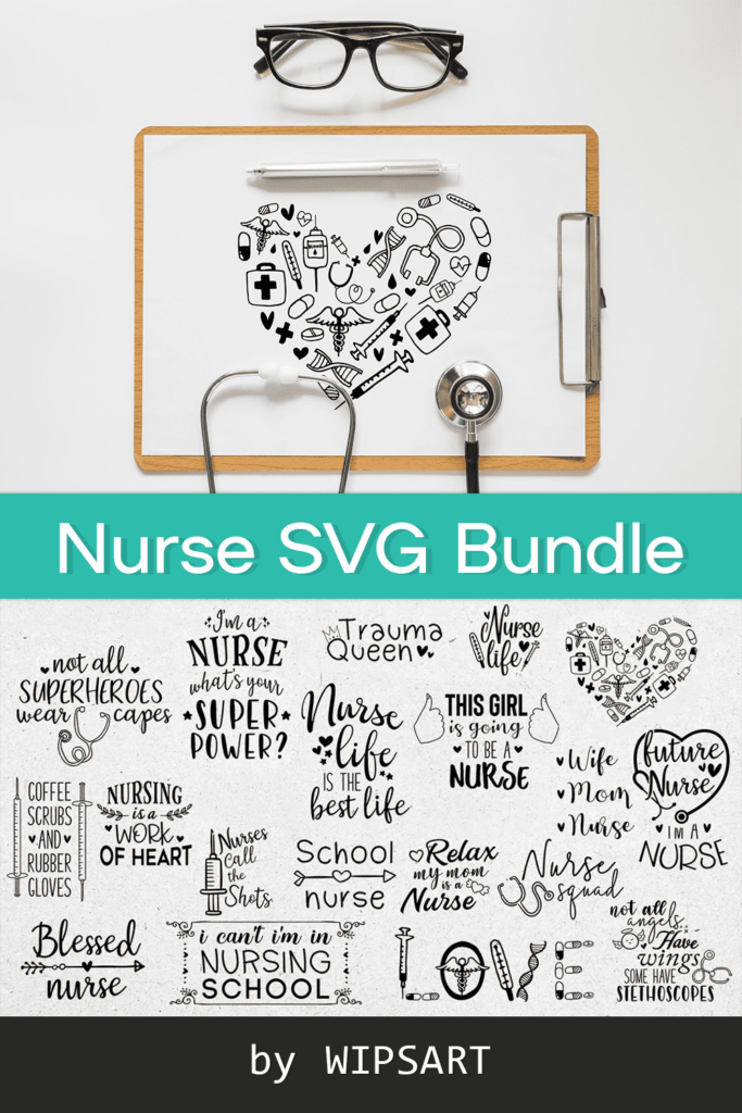 20 Nurse SVG Files Bundle – MasterBundles