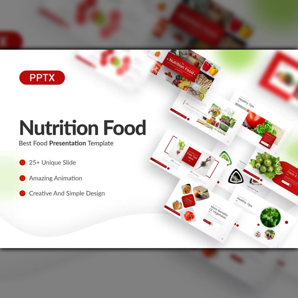 Nutrition Food Presentation Powerpoint Template – MasterBundles