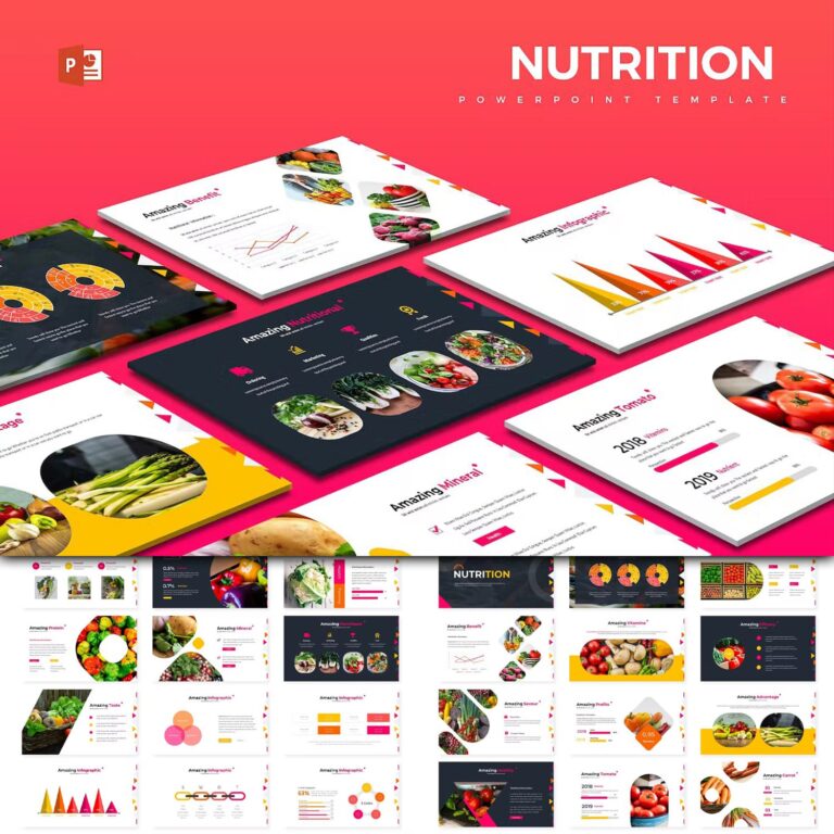 Nutrition Powerpoint Template 5 Colors – MasterBundles