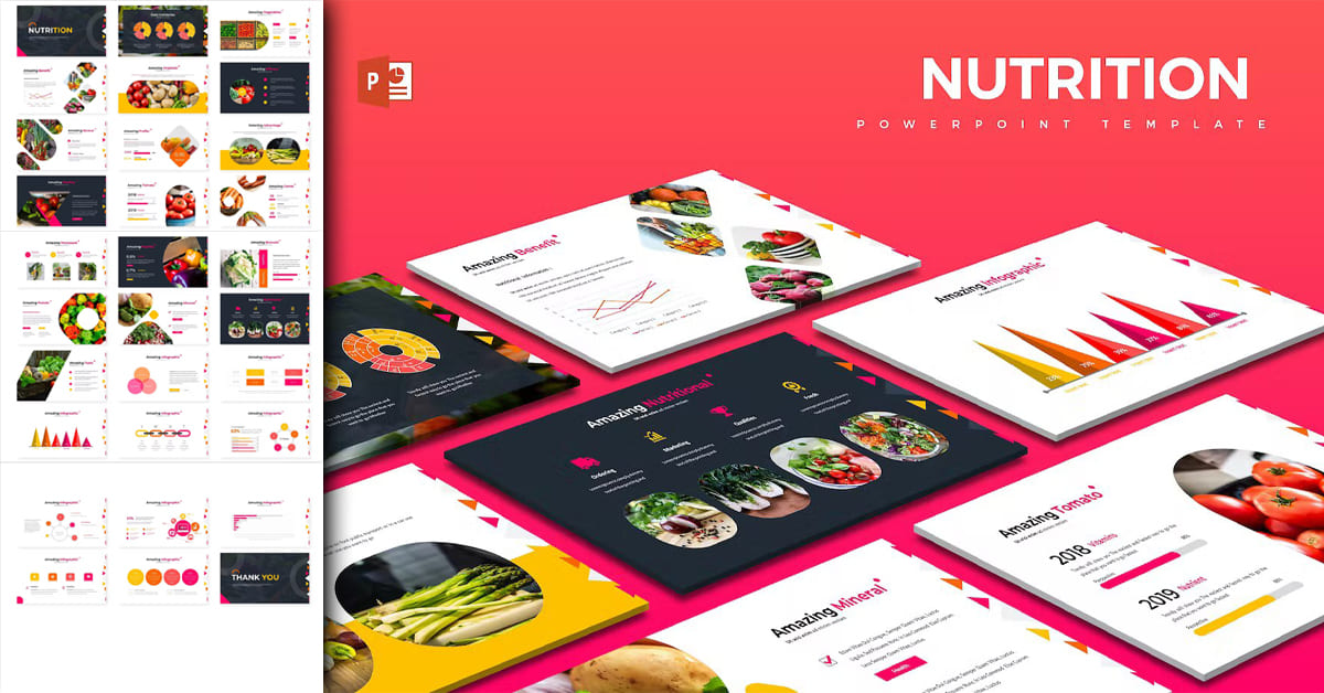 Nutrition Powerpoint Template 5 Colors – MasterBundles