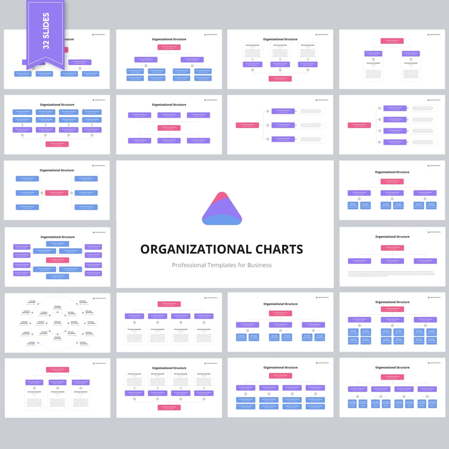Org Charts PowerPoint Templates – MasterBundles