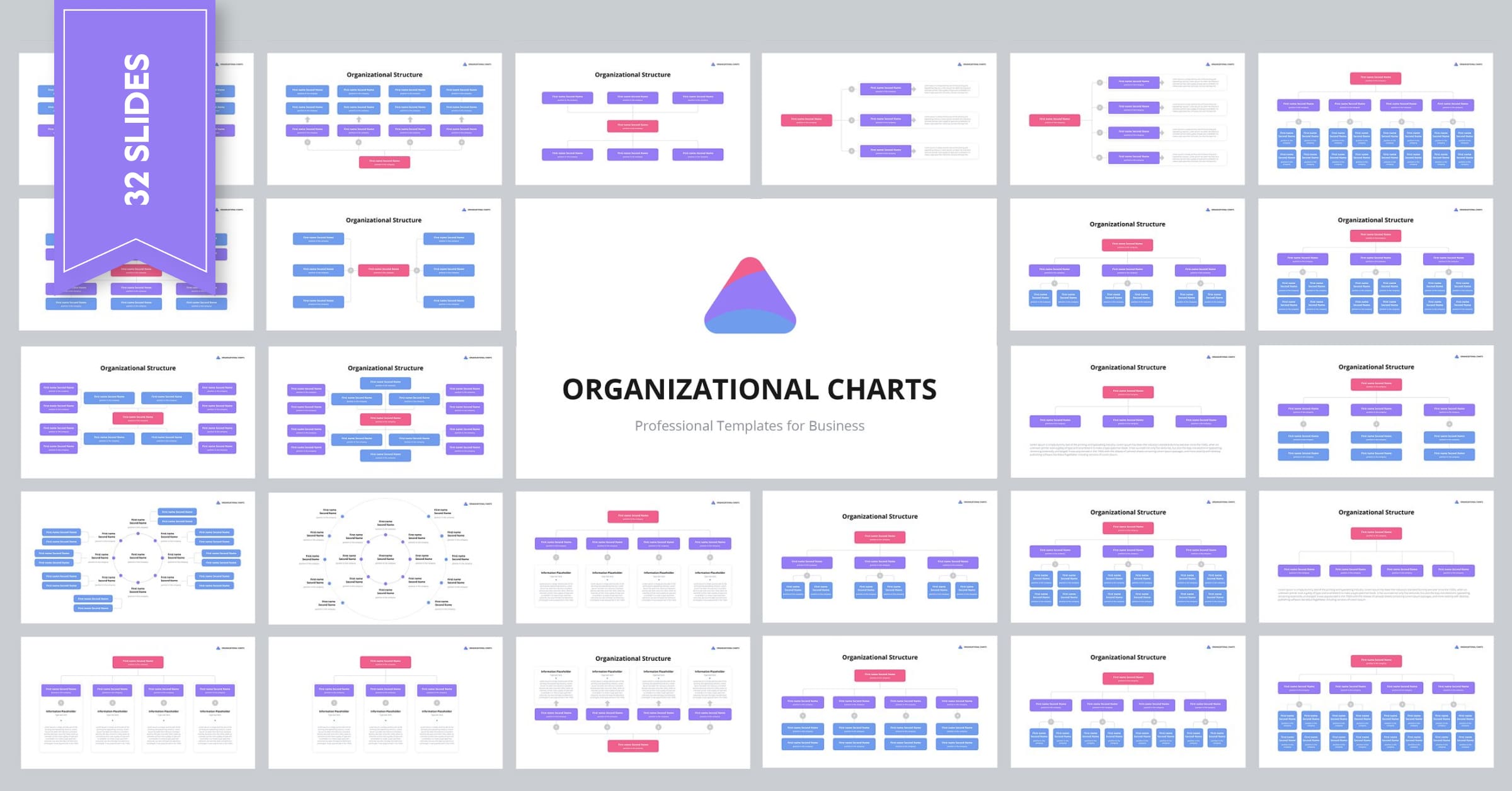 Org Charts PowerPoint Templates – MasterBundles