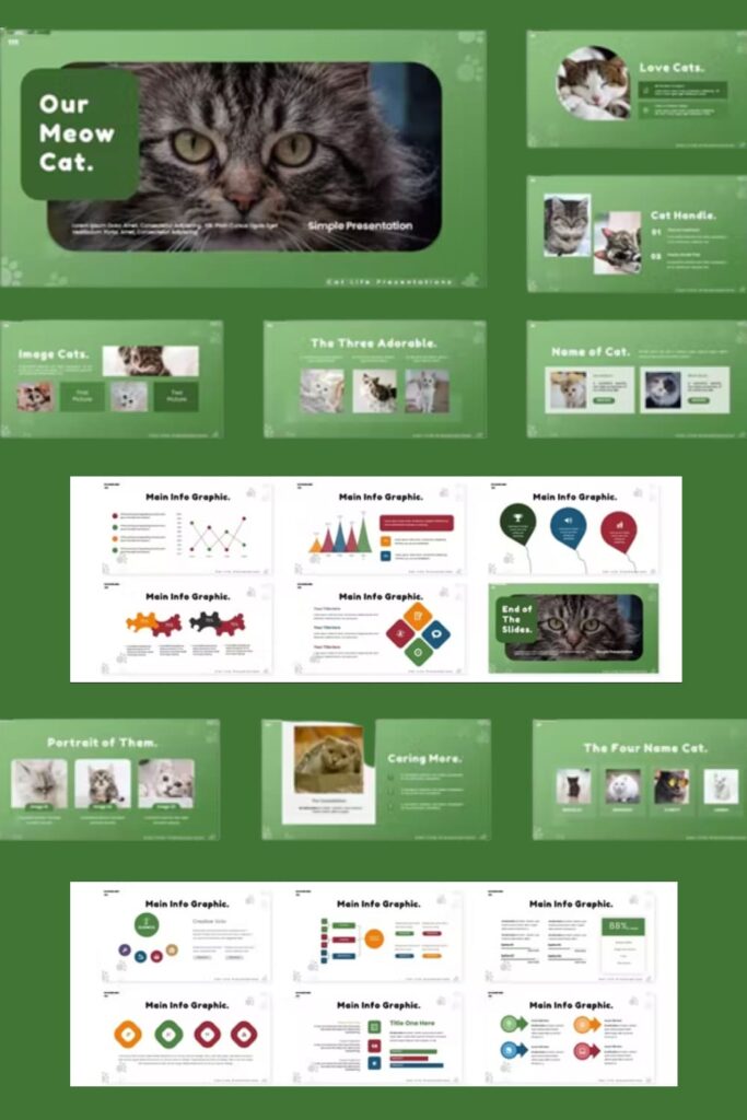 Our Meow Cat - Powerpoint Template – MasterBundles