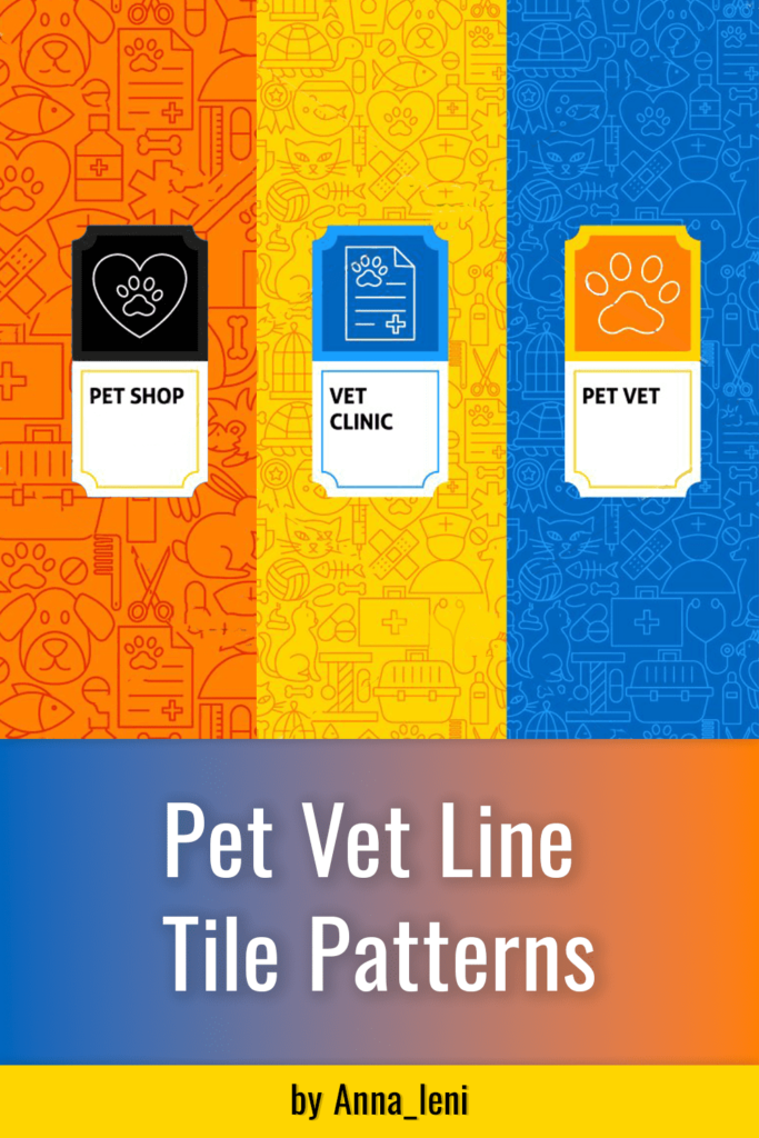 Pet Vet Line Tile Patterns – MasterBundles