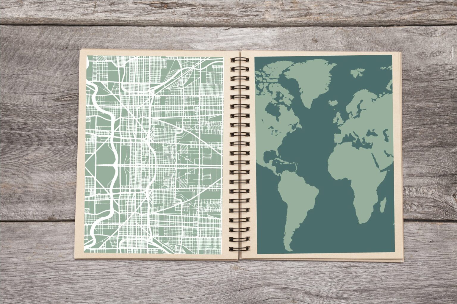 Travel Digital Scrapbook Paper Masterbundles