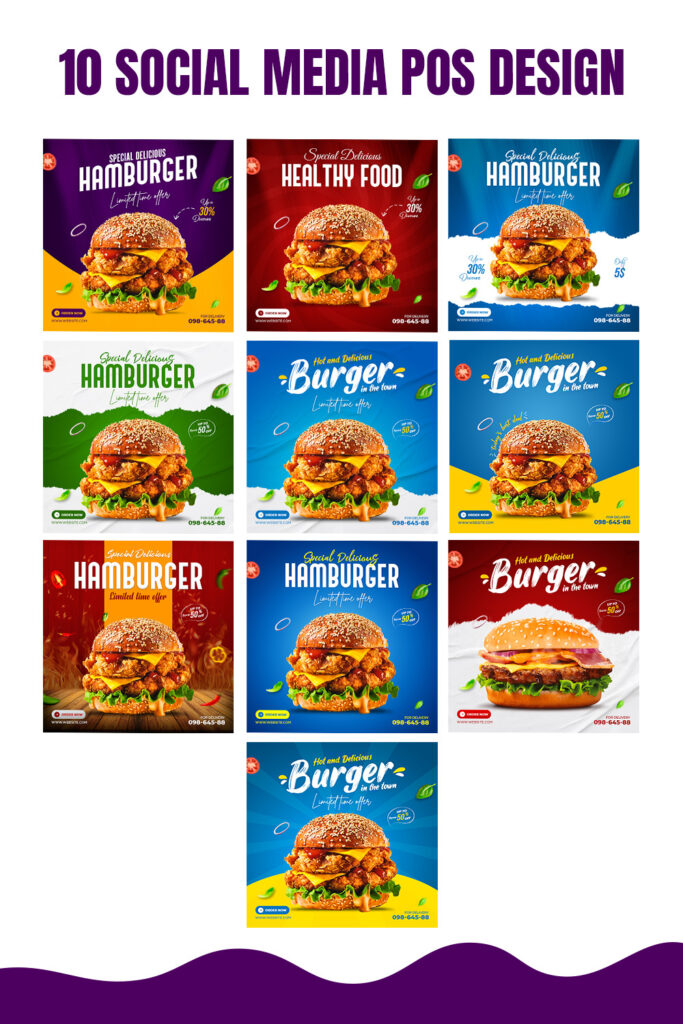 10 Social media post only 10$ - MasterBundles