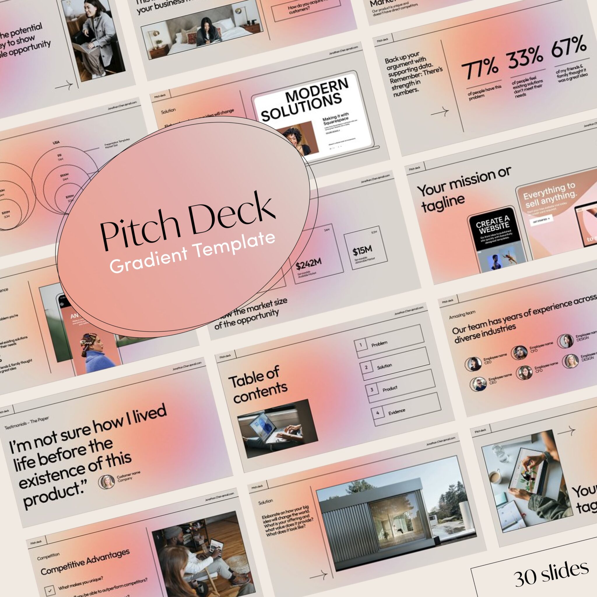 Pitch Deck - Gradient – MasterBundles