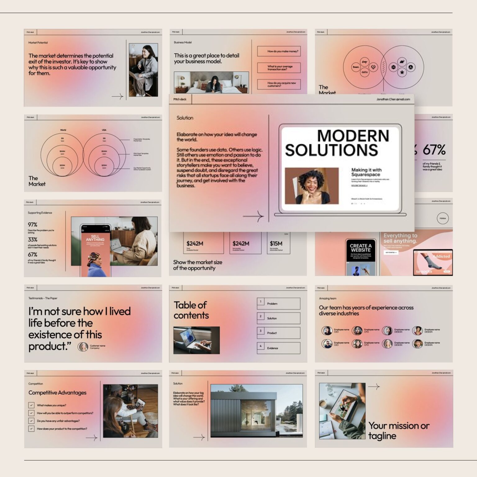 Pitch Deck - Gradient – MasterBundles