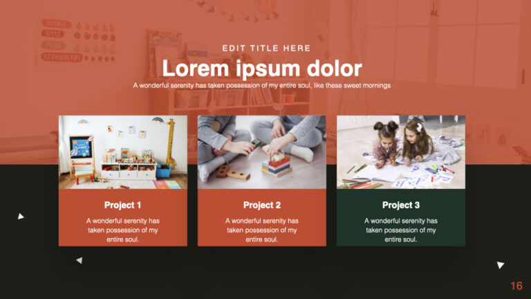 Cute Preschool Presentation Template – MasterBundles