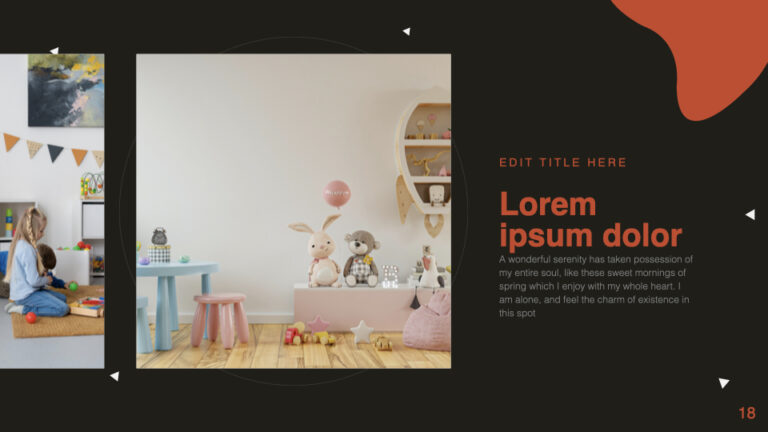 Cute Preschool Presentation Template – MasterBundles