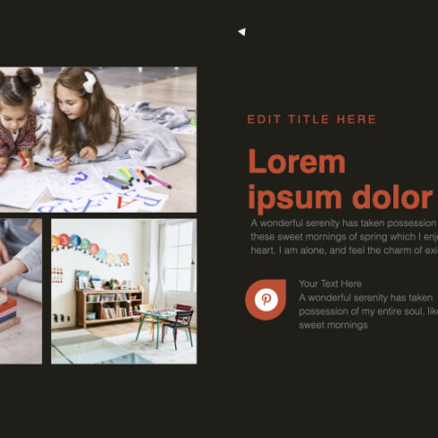 Cute Preschool Powerpoint Template | Master Bundles