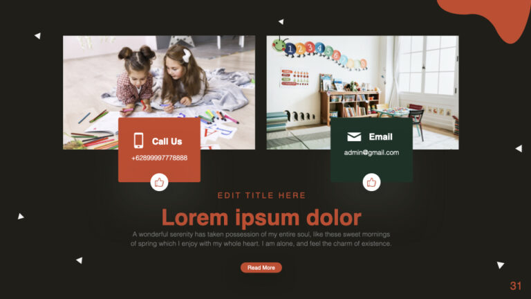 Cute Preschool Powerpoint Template – MasterBundles