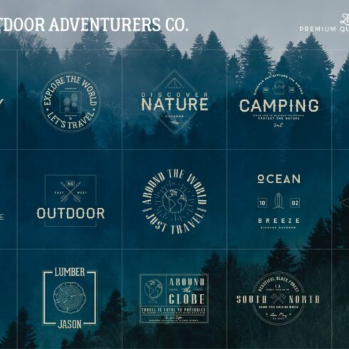 150 Outdoor Adventurers Logos | Master Bundles