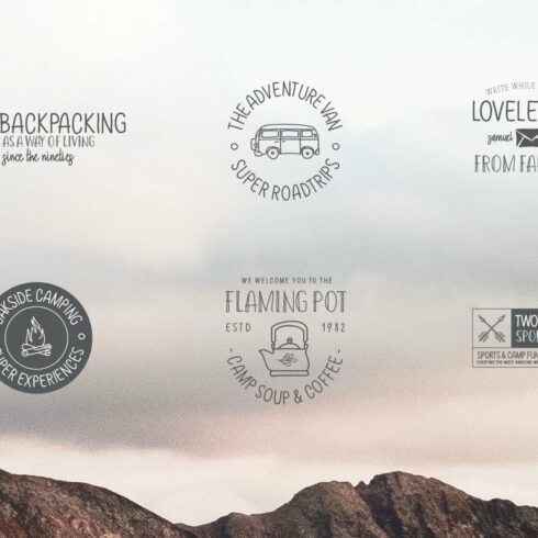 Retro Travel Logos & Fonts | MasterBundles