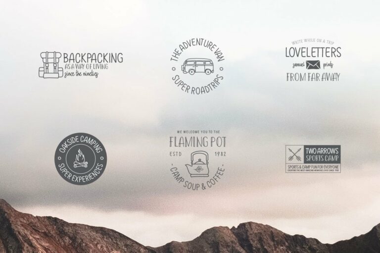 Retro Travel Logos & Fonts – MasterBundles