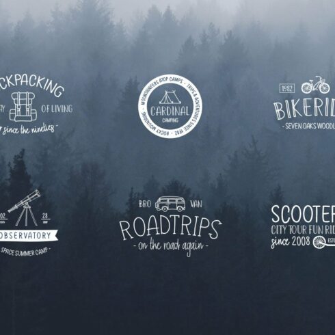 Retro Travel Logos & Fonts | MasterBundles