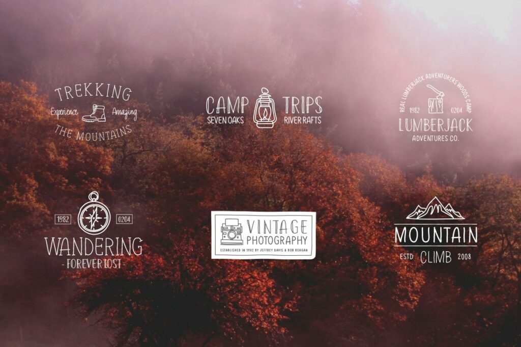 Retro Travel Logos & Fonts – MasterBundles