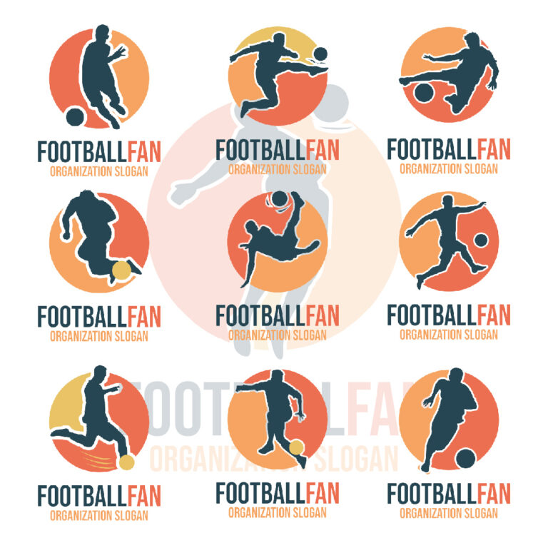 10 Football Fan Logos - MasterBundles