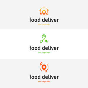 3 Food Delivery Logos | MasterBundles