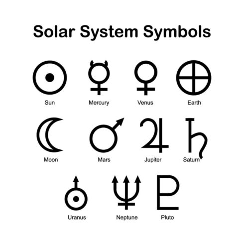 Bundle of Solar System Symbols - MasterBundles