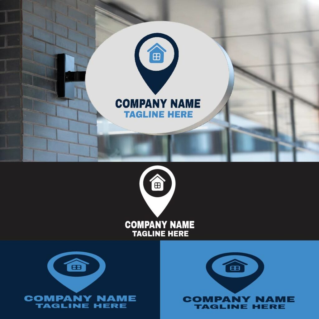 Cool real estate & Home logo template - MasterBundles