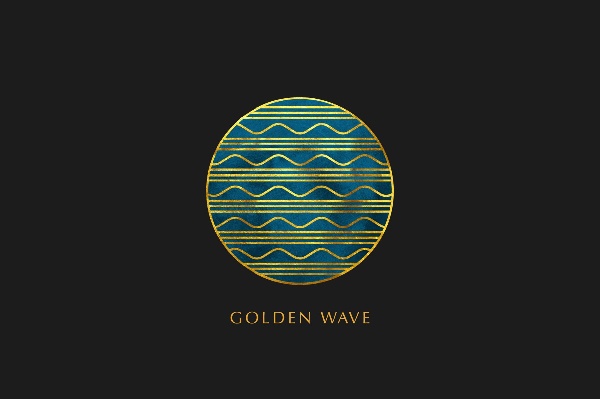 Golden Wave Logo – MasterBundles