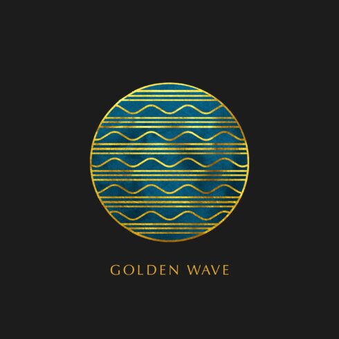 Golden Wave Logo | MasterBundles